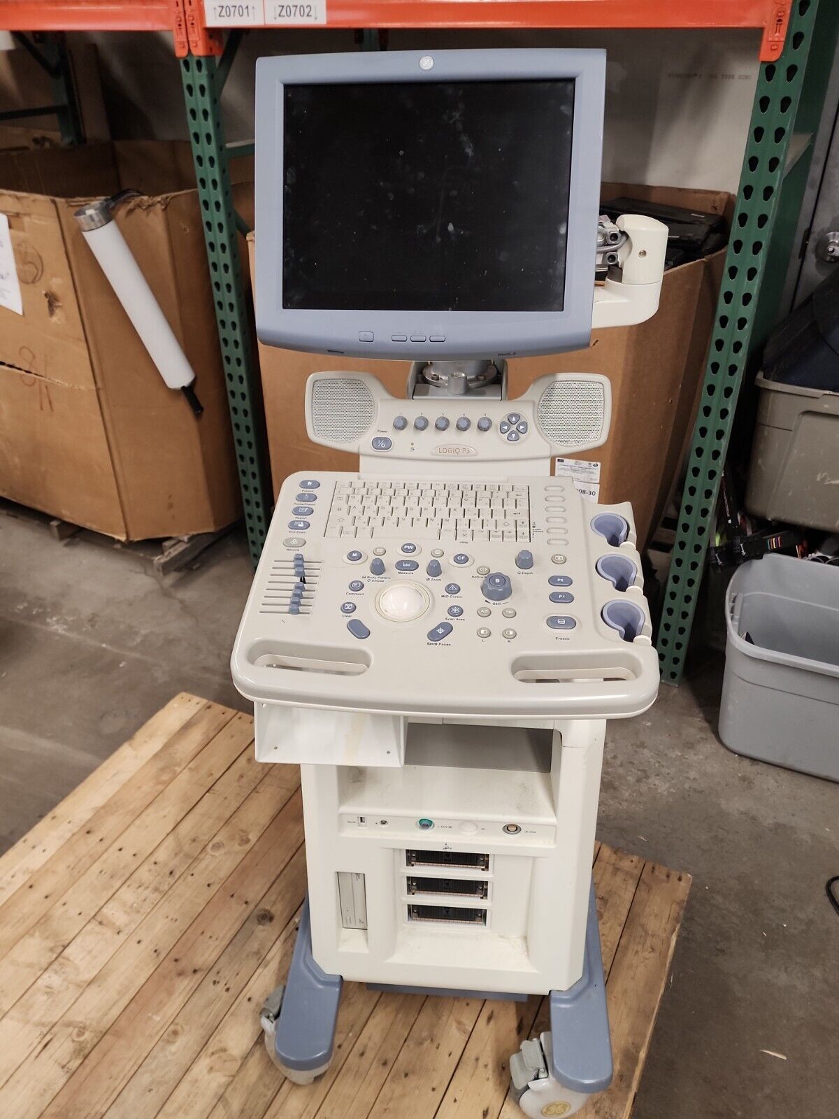 GE LOGIQ P5 Ultrasound Machine W/ 15" LCD Monitor | Ultrasound Machines ...