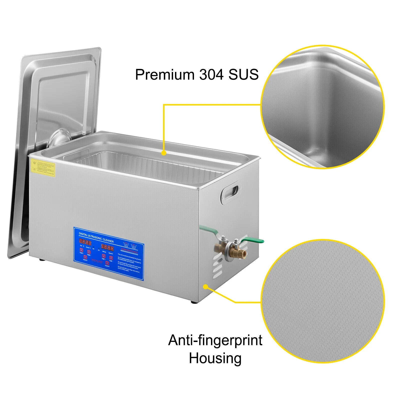 Ultrasonic Cleaner Lave-Dishes Portable Washing Machine Ultrasound Home ...