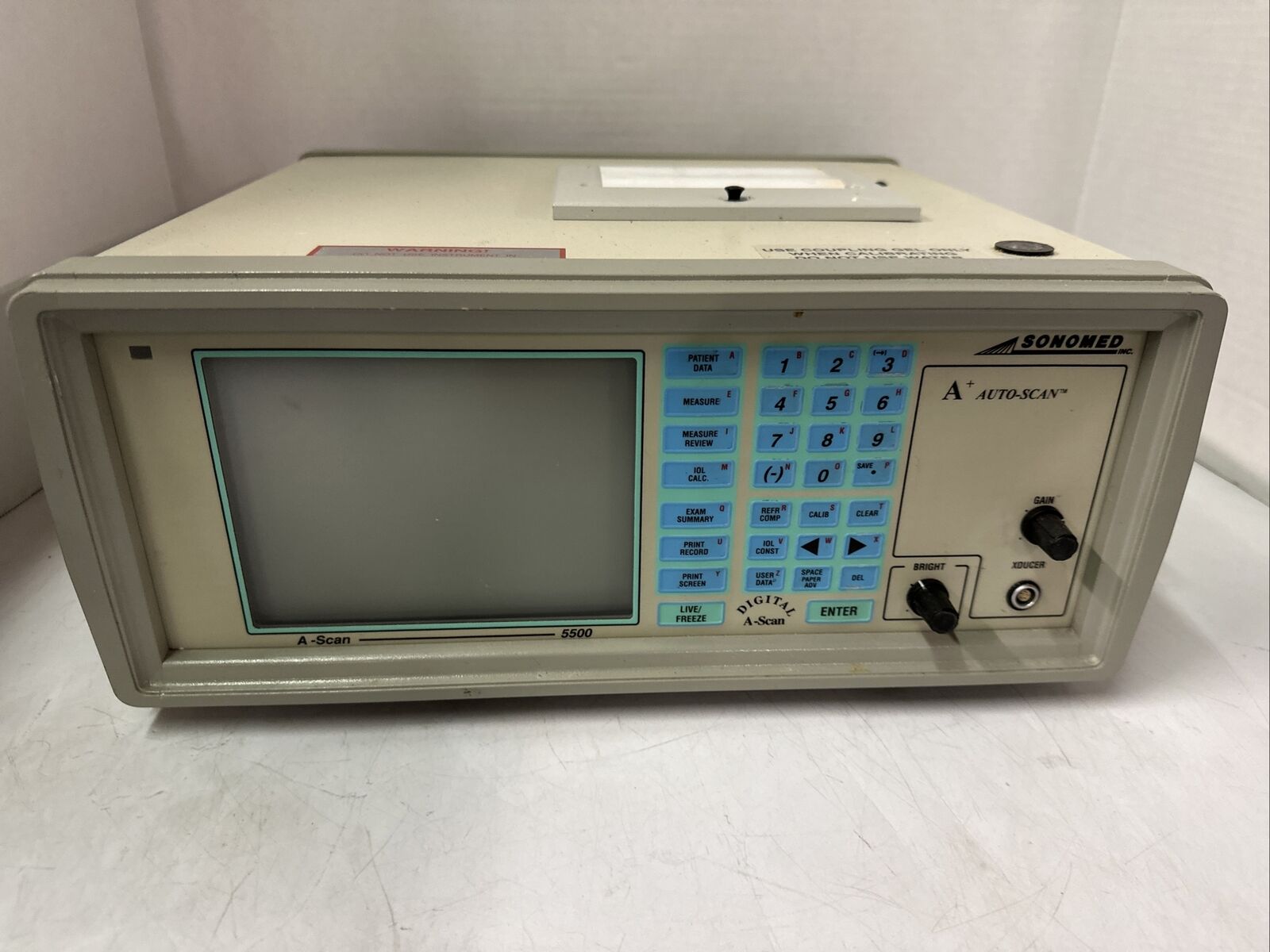 SONOMED A/B-SCAN 5500 OPHTHALMIC ULTRASOUND MACHINE | Ultrasound ...