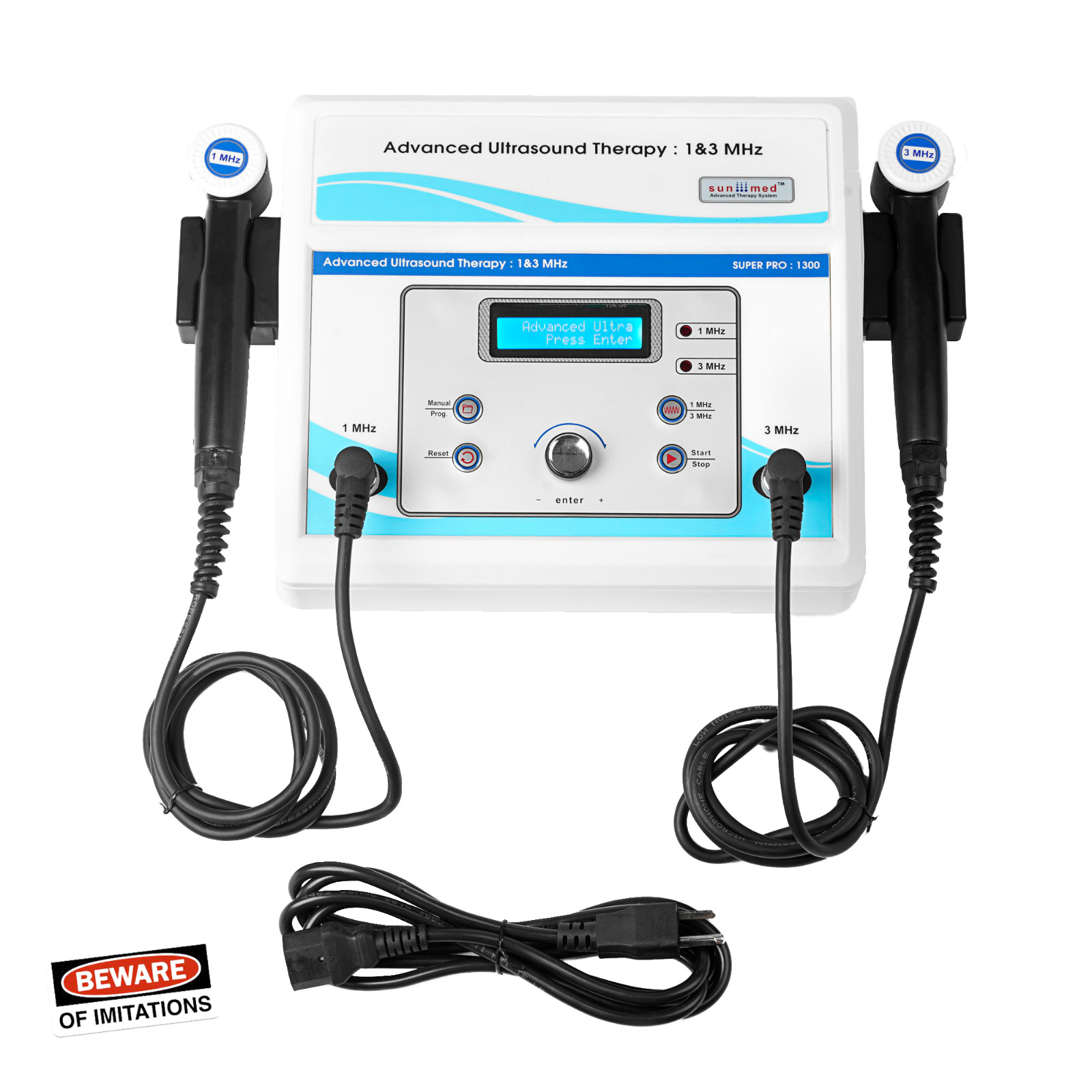 1 MHz & 3 MHz Ultrasound Therapy Machine For Pain Relief And ...