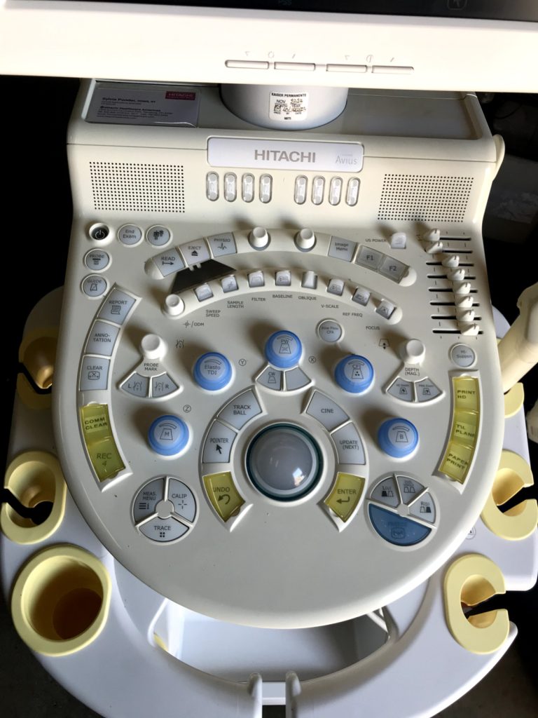 Hitachi Hi Vision Avius Ultrasound Machine W/ Printer & Probe ...